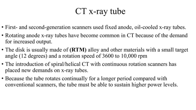 Ct instrumentation and types of detector configuration