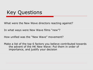 Hong Kong new wave cinema | PPT