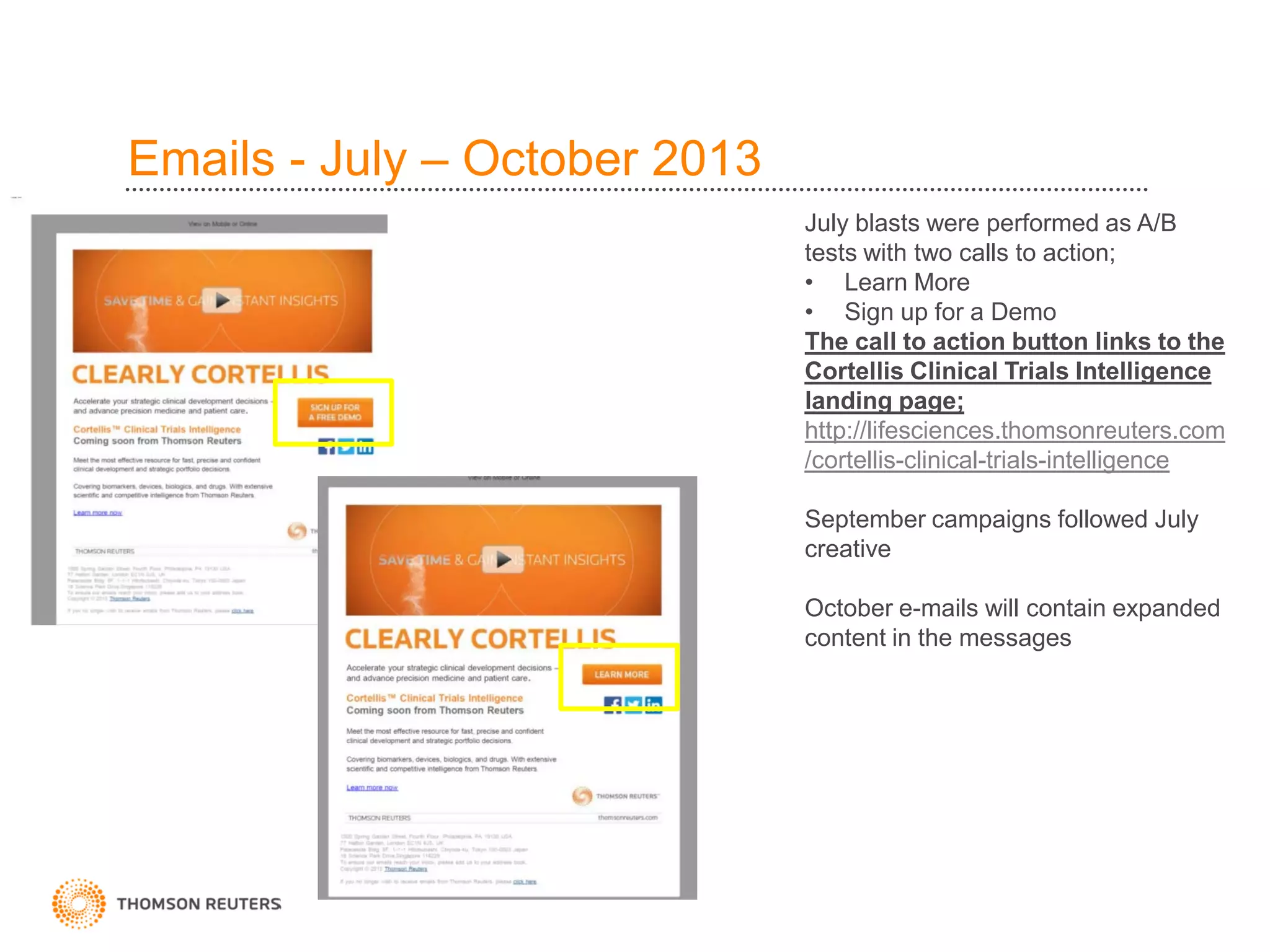 Cortellis for Clinical Trials Intelligence Campaign Overview | PPT