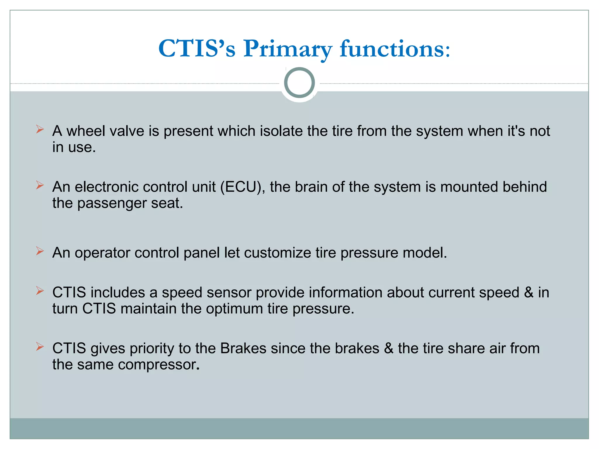 Central Tire Inflation System | PPT