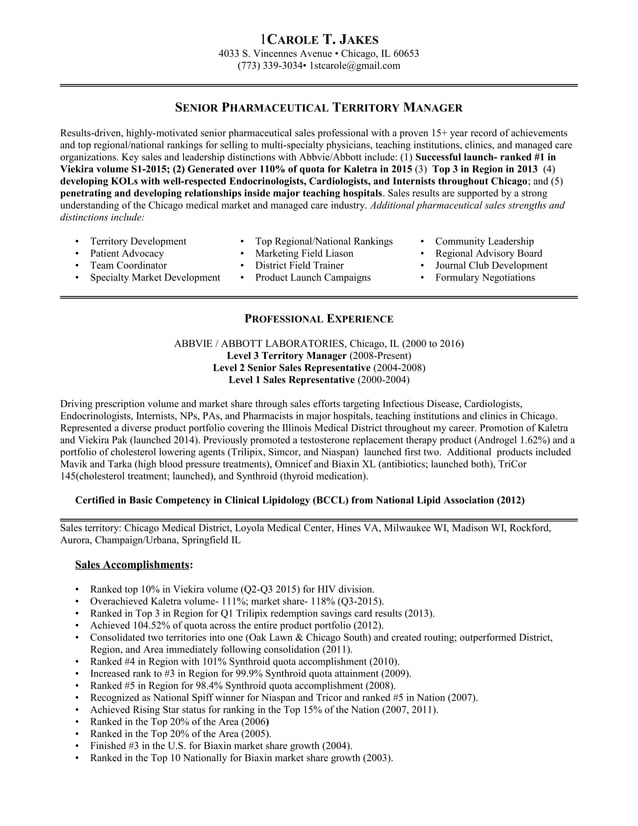 Ctjakesresume2016 | PDF