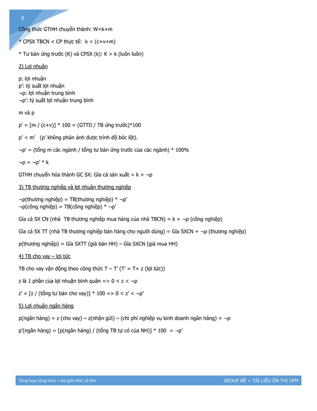 công thức kinh tế chính trị tổng hợp.pdf