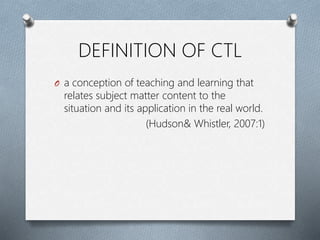 Contextual Teaching and Learning | PPTX