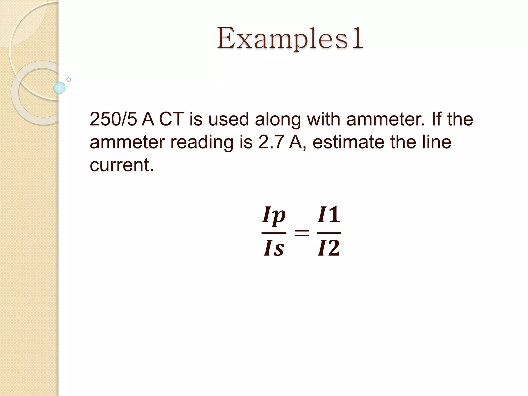 MEASUREMENT USING CURRENT AND VOLTAGE TRANSFORMERS | PPTX