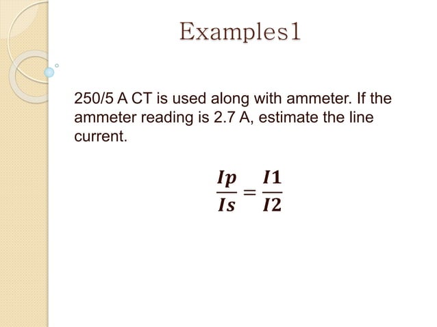MEASUREMENT USING CURRENT AND VOLTAGE TRANSFORMERS | PPTX