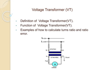 MEASUREMENT USING CURRENT AND VOLTAGE TRANSFORMERS | PPTX