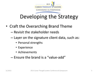 Writing Resumes for Technology Professionals | PPSX