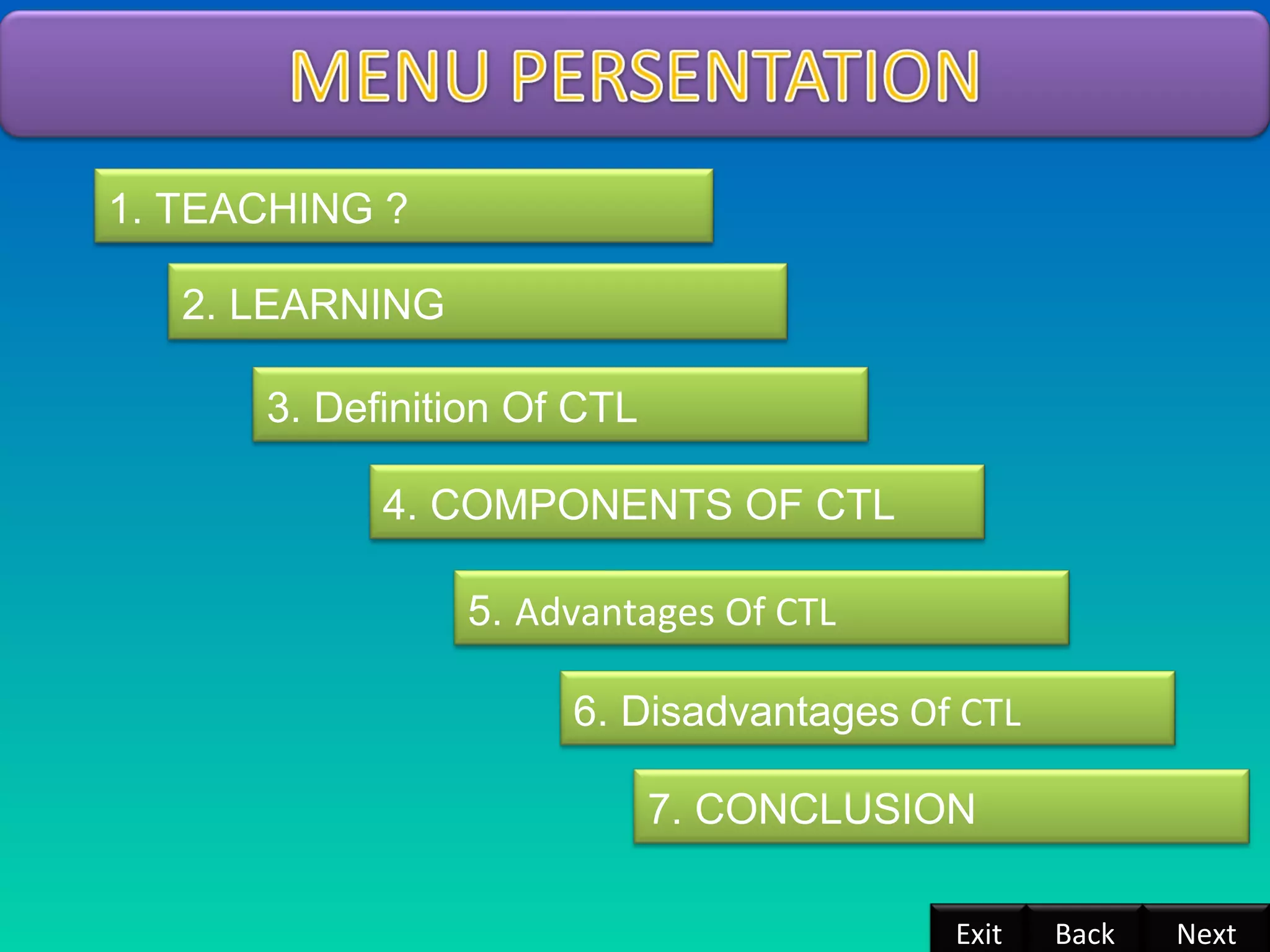 Ctl ( contextual teaching and learning ) | PPT