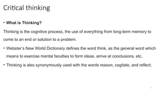 Critical thinking and Problem Solving.pptx