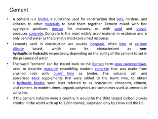 Concrete Technology Lecture Nots | PPTX