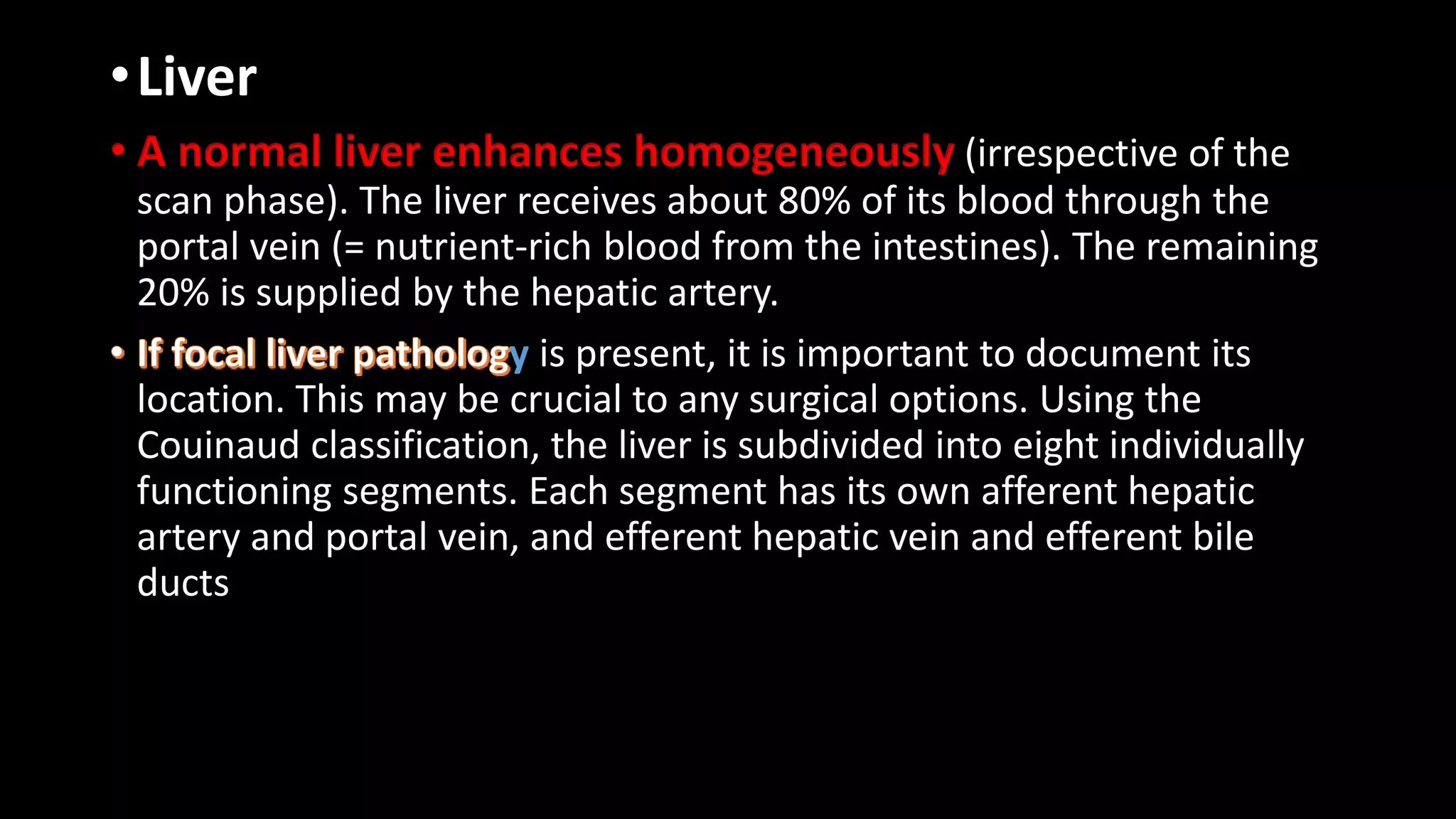 LIVER SEGMENT ANATOMY CT SCAN | PPTX