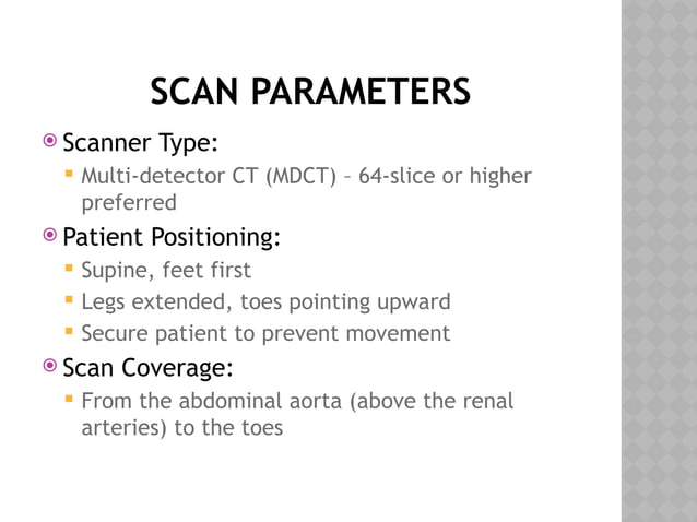 CT Lower Limb Angiography: Techniques, Indications, Protocols, Image ...