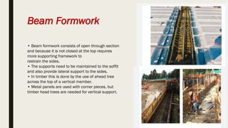 Power point presentation on the topic formwork | PPT