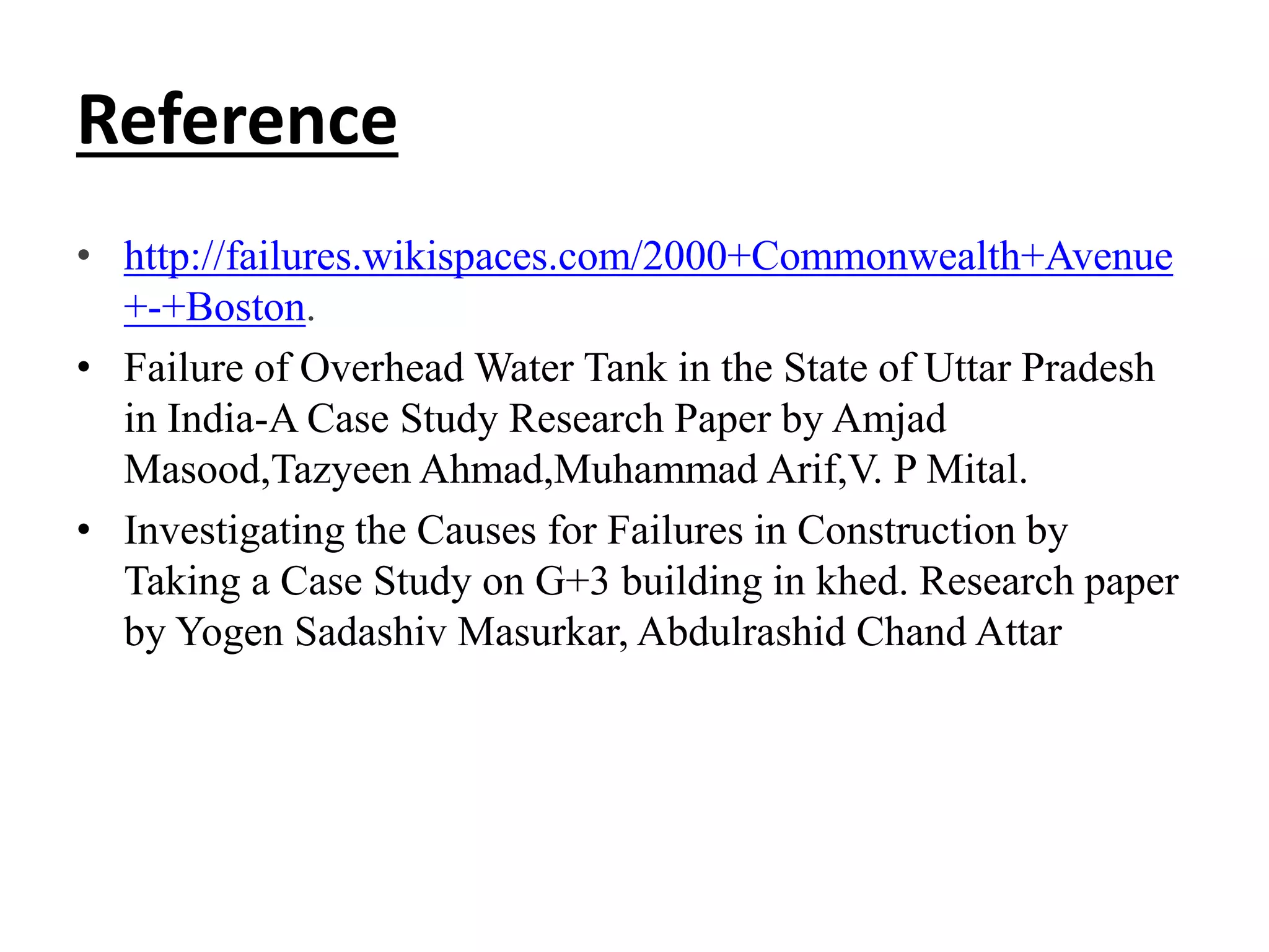 case study on failed construction projects | PPTX