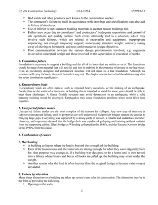 KTU CE 204 Construction technology notes module 6 | PDF