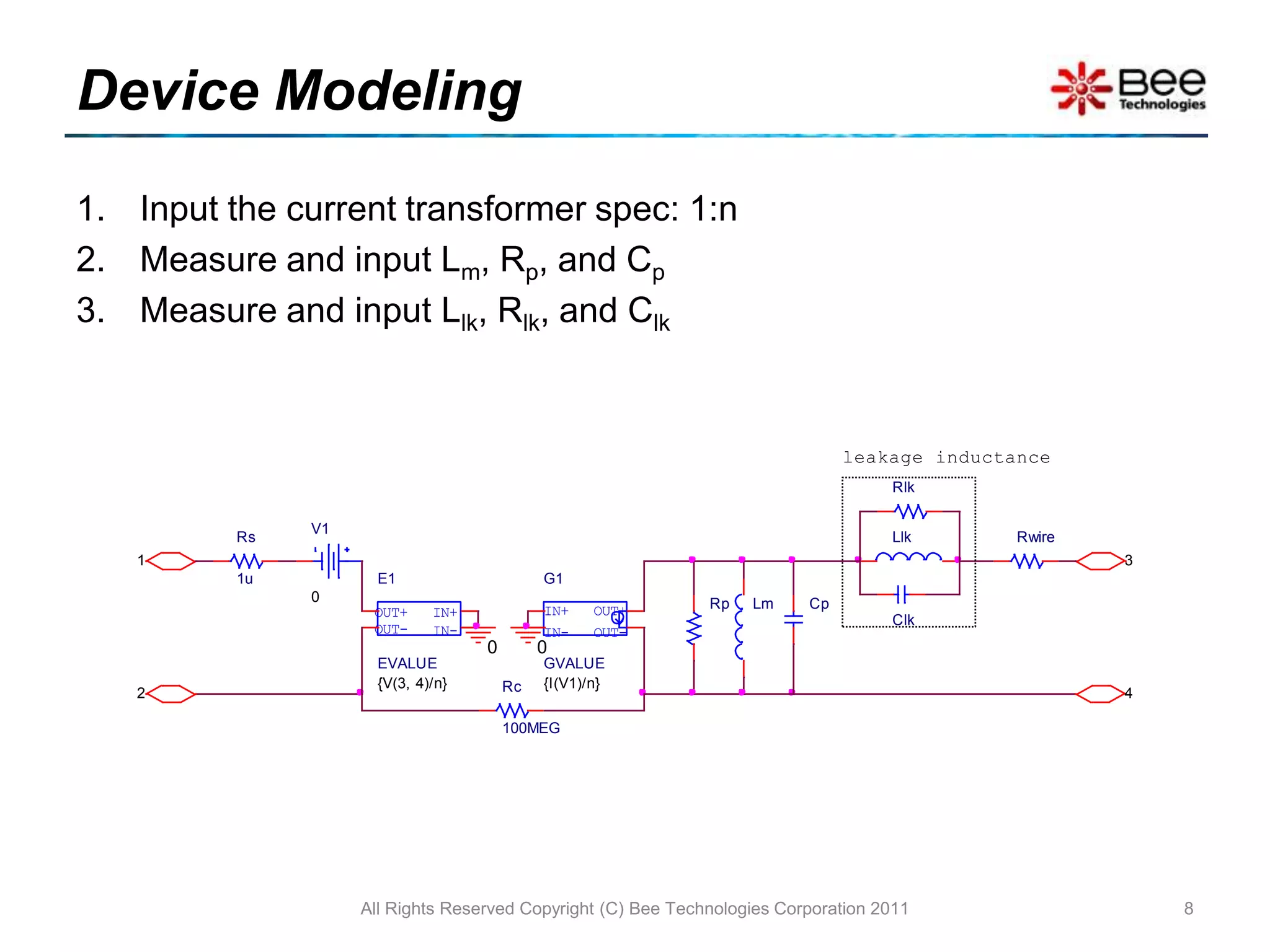 SPICE Model of Current Transformer | PPTX