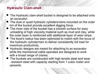 CLAM SHELL BUCKETS | PPT