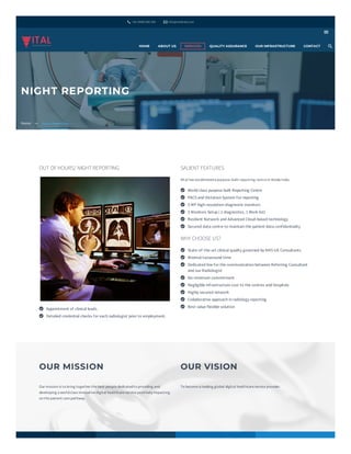 Specialist in Online CT MRI Night Reporting - Vital Radiology Services ...