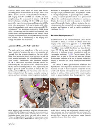 CT and MRI of Aortic Valve Disease: Clinical Update | PDF