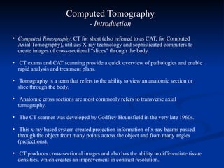 Computed Tomography BOOk: physical processes of medical imaging | PPT