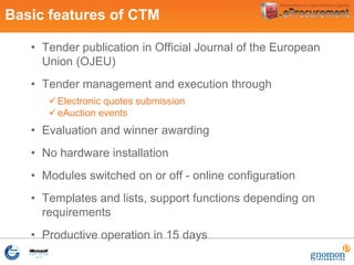 CTM Complete Tender Management | PPTX