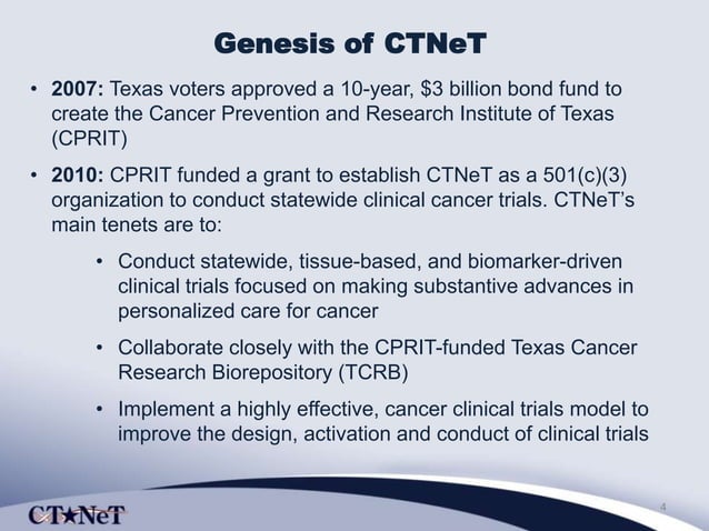 CTNeT Overview ASCO 2012 | PPTX