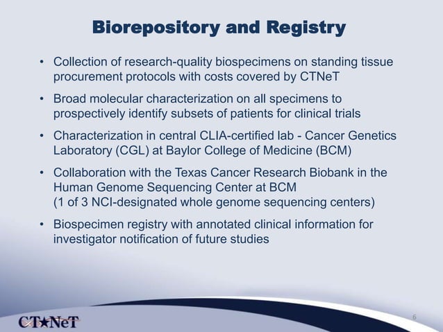 CTNeT Overview ASCO 2012 | PPTX