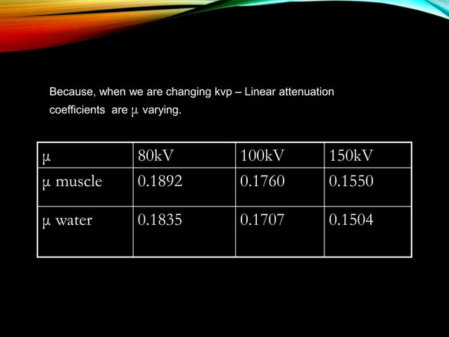 CT numbers, window width and window level | PPTX | Lung and Respiratory ...