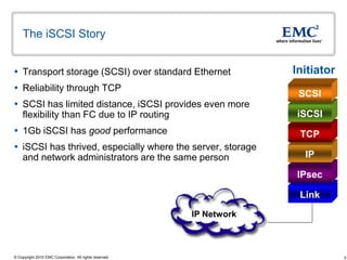 Converged Data Center: FCoE, iSCSI, and the Future of Storage Networking ( EMCWorld 2010 ) | PPT