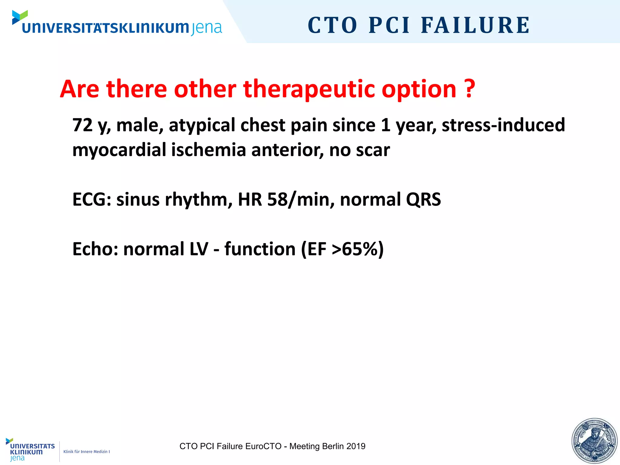 CTO PCI failure – When to try again? | PPT