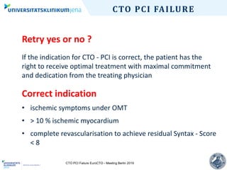 CTO PCI failure – When to try again? | PPT