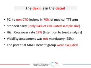 Summary of landmark CTO clinical trials and highlights from registries ...