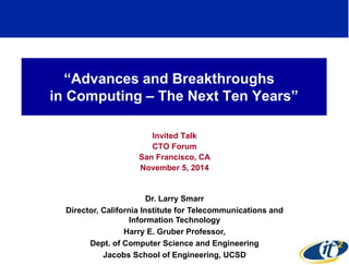 Advances and Breakthroughs in Computing – The Next Ten Years | PPTX ...