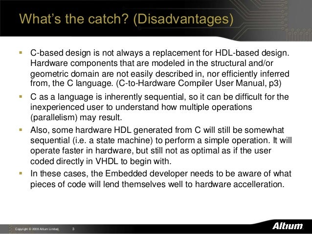 Introduction to C to Hardware (programming FPGAs and CPLDs in C)