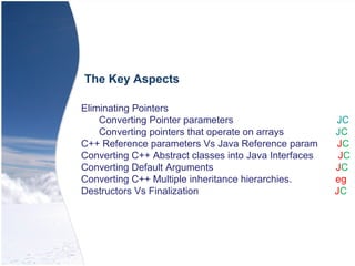 Difference between C++ and Java | PPT