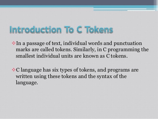 C tokens