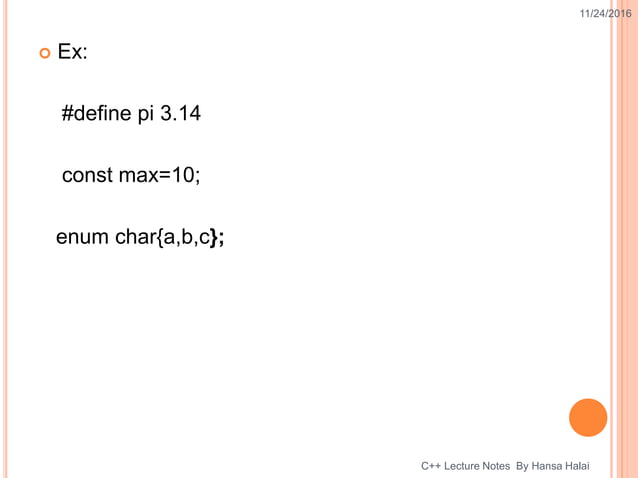 C++ tokens and expressions | PPT
