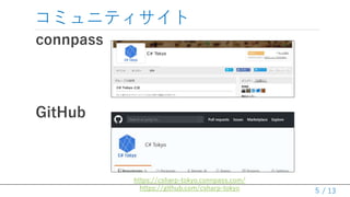 C# Tokyo コミュニティ案内 | PPT