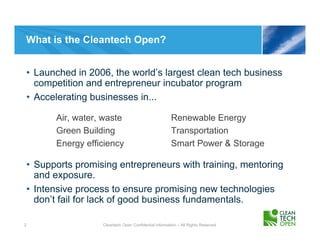 CleanTech Open Overview | PPT