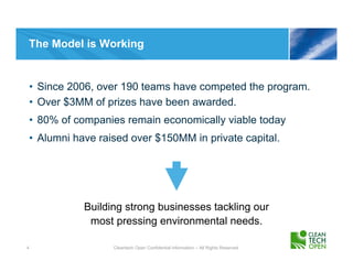 CleanTech Open Overview | PPT