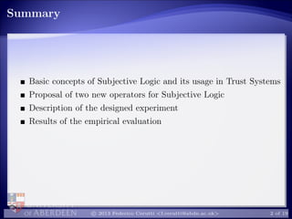 Cerutti-AT2013-Graphical Subjective Logic | PDF