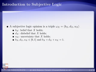 Cerutti-AT2013-Graphical Subjective Logic | PDF