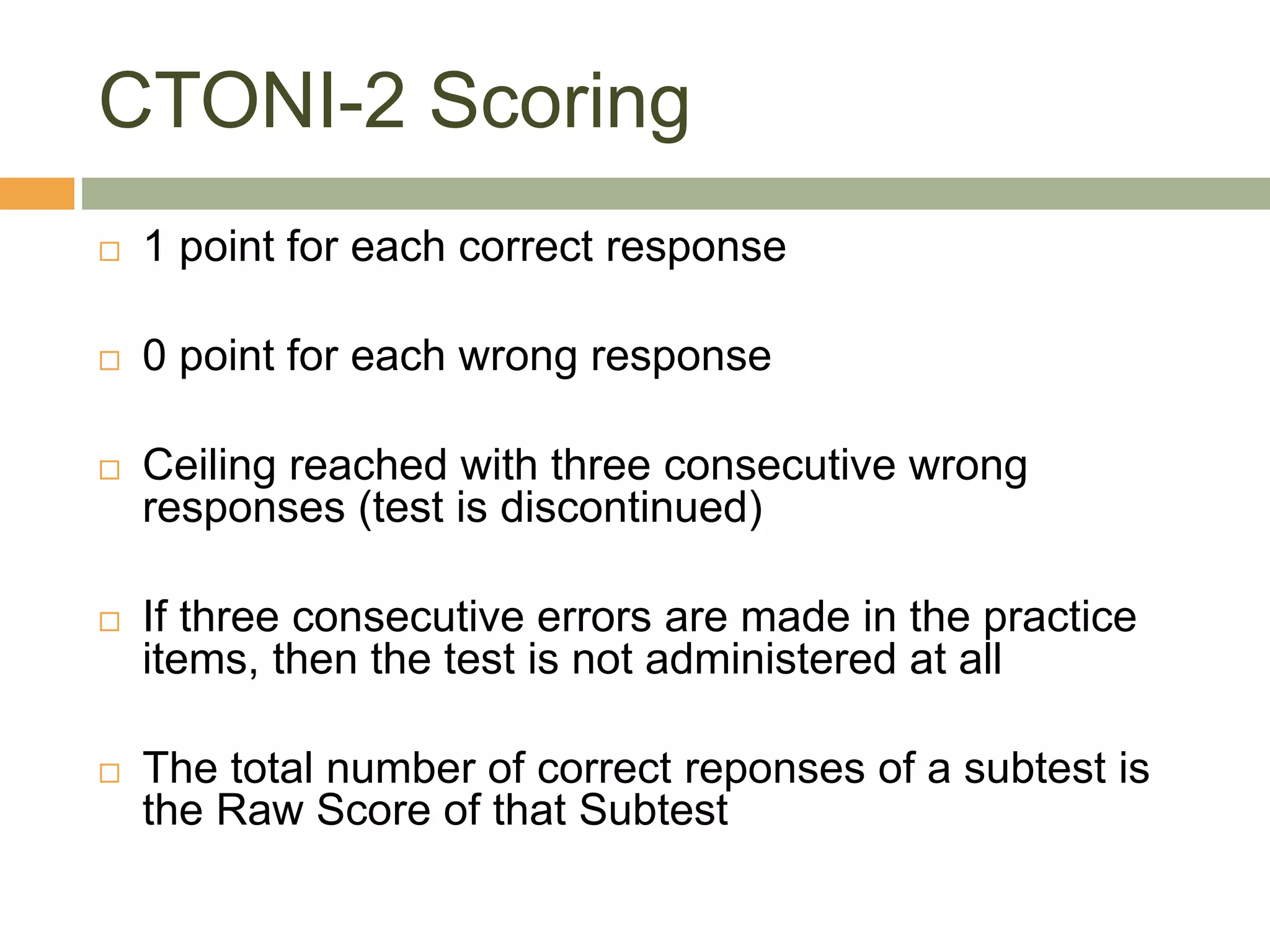 The CTONI-2: Comprehensive Tests of Nonverbal Intelligence Second ...