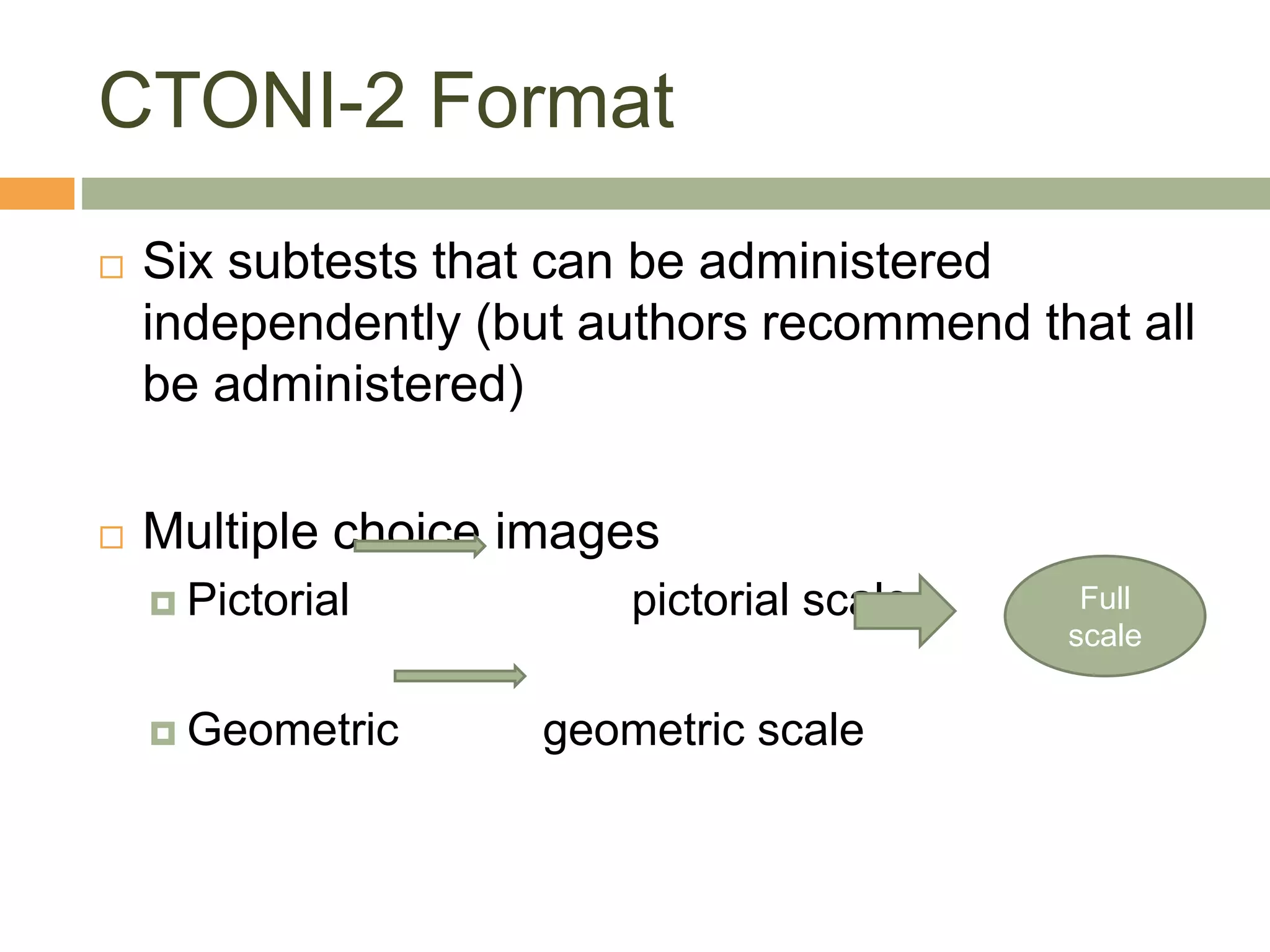 The CTONI-2: Comprehensive Tests of Nonverbal Intelligence Second ...