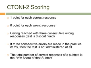 The CTONI-2: Comprehensive Tests of Nonverbal Intelligence Second ...
