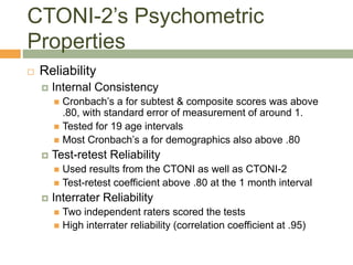 The CTONI-2: Comprehensive Tests of Nonverbal Intelligence Second ...