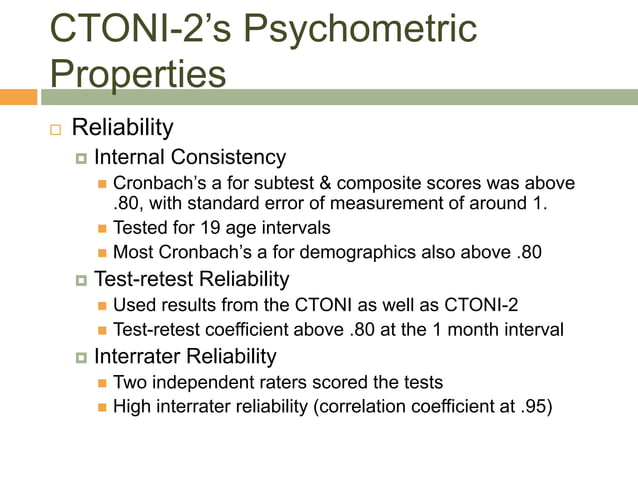 The CTONI-2: Comprehensive Tests of Nonverbal Intelligence Second ...