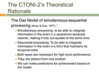 The CTONI-2: Comprehensive Tests of Nonverbal Intelligence Second ...