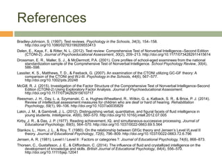 The CTONI-2: Comprehensive Tests of Nonverbal Intelligence Second ...