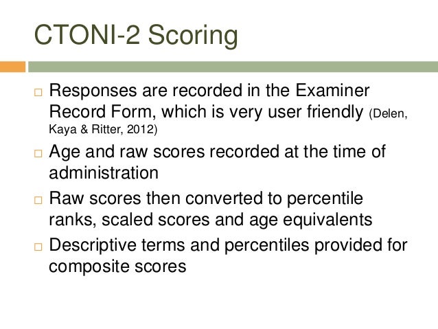 Ctoni 2 Scoring Tables – The Universal Nonverbal Intelligence Test ...